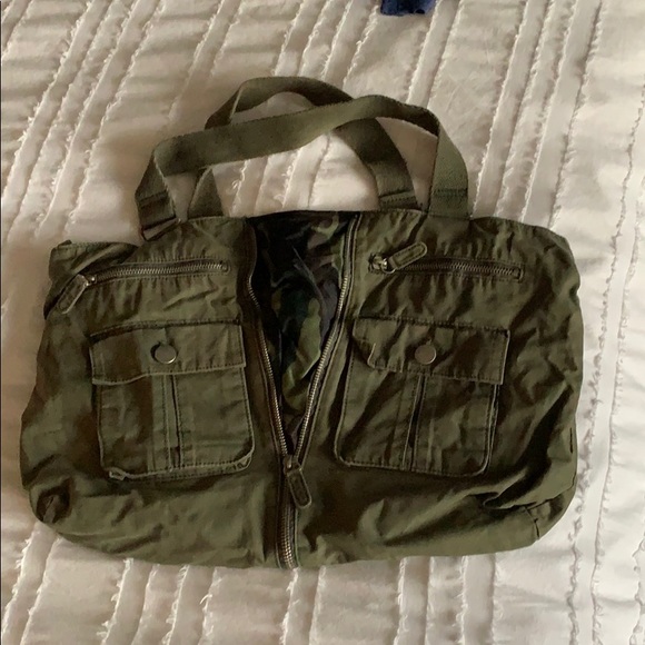 Express | Bags | Camouflage Army Green Tote | Poshmark